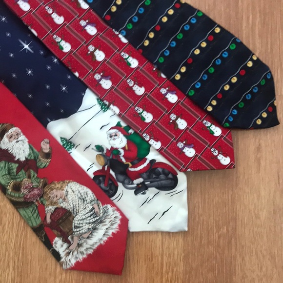 Accessories | Holiday Christmas Themed Tie Bundle | Poshmark